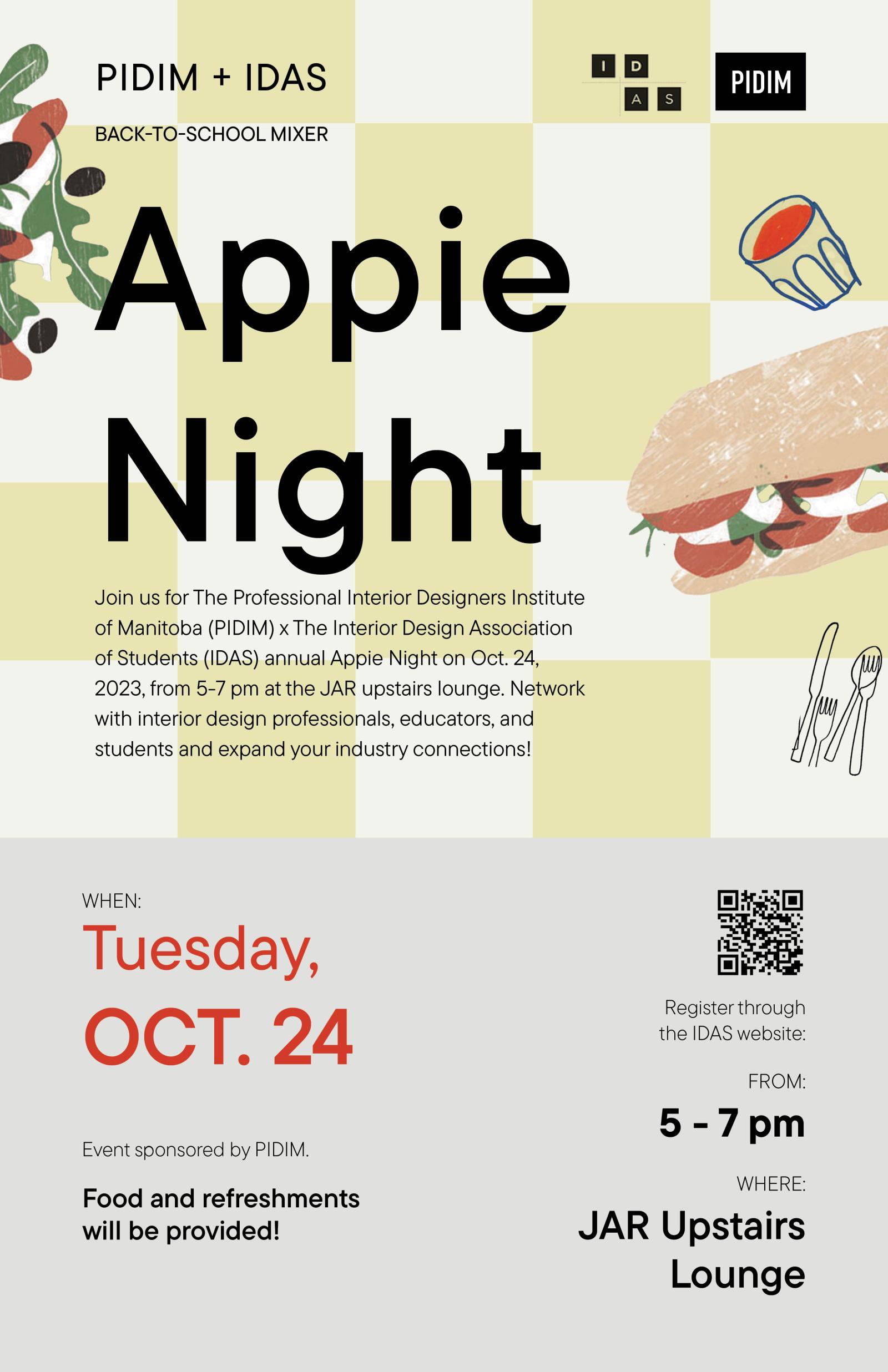 IDAS/PIDIM Student & Professional Mix & Mingle - Appie Night ...